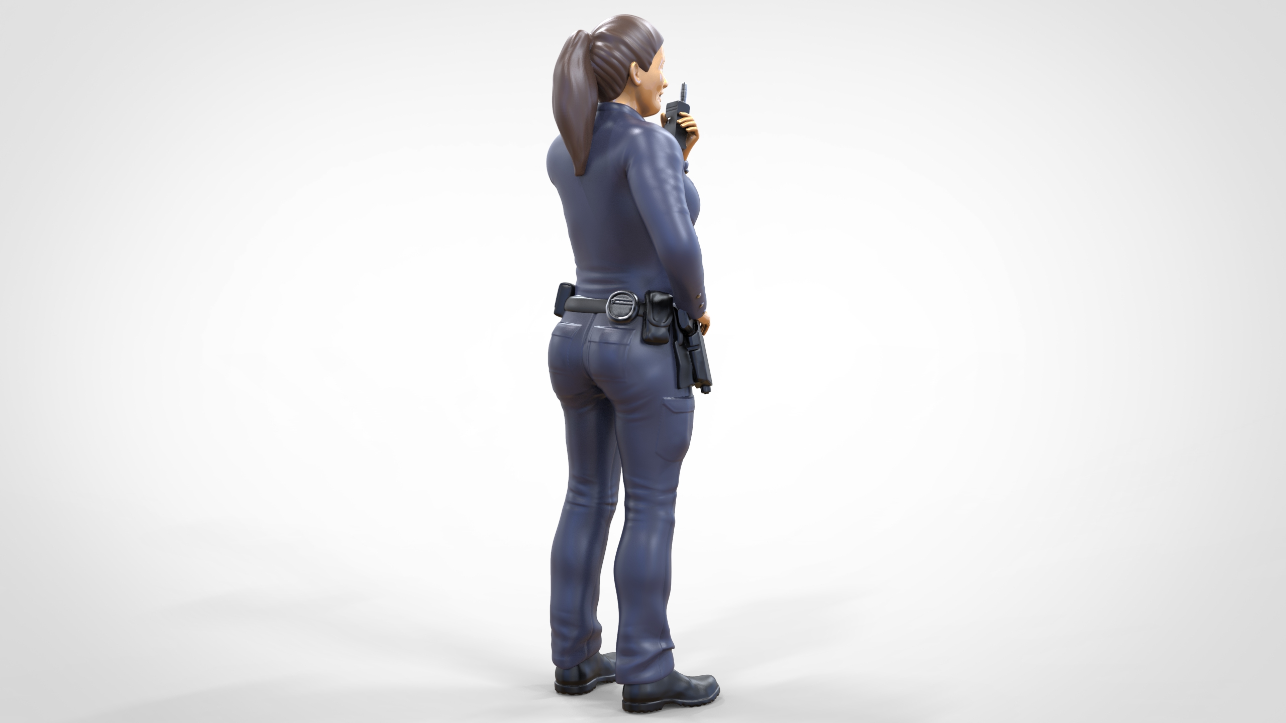 STL file N6 Woman Police Officer Miniature 👩 (OBJ and 3MF)・3D print ...