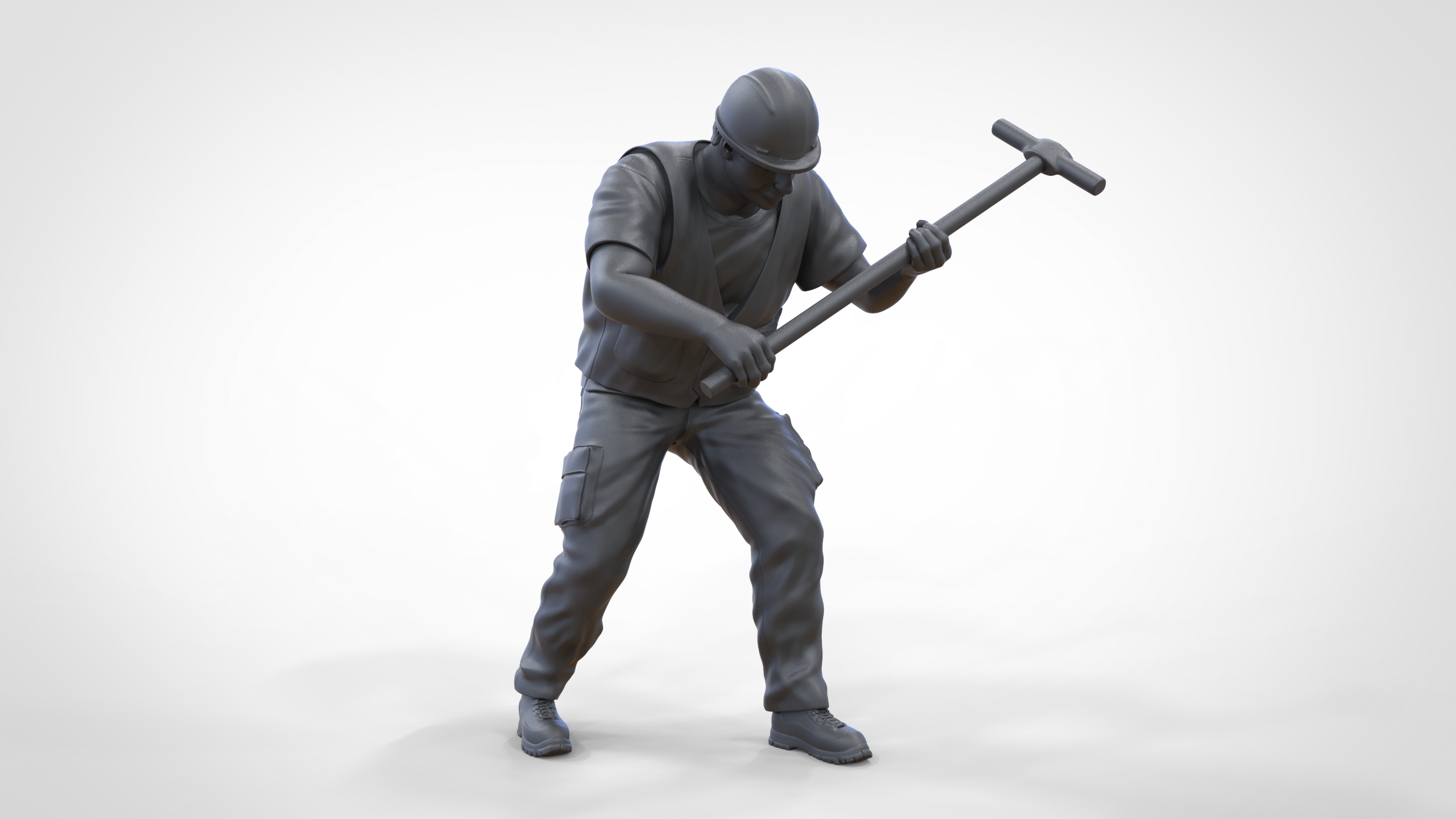 STL file N1 Track or railway worker 🛤️ (OBJ and 3MF)・3D printer design ...