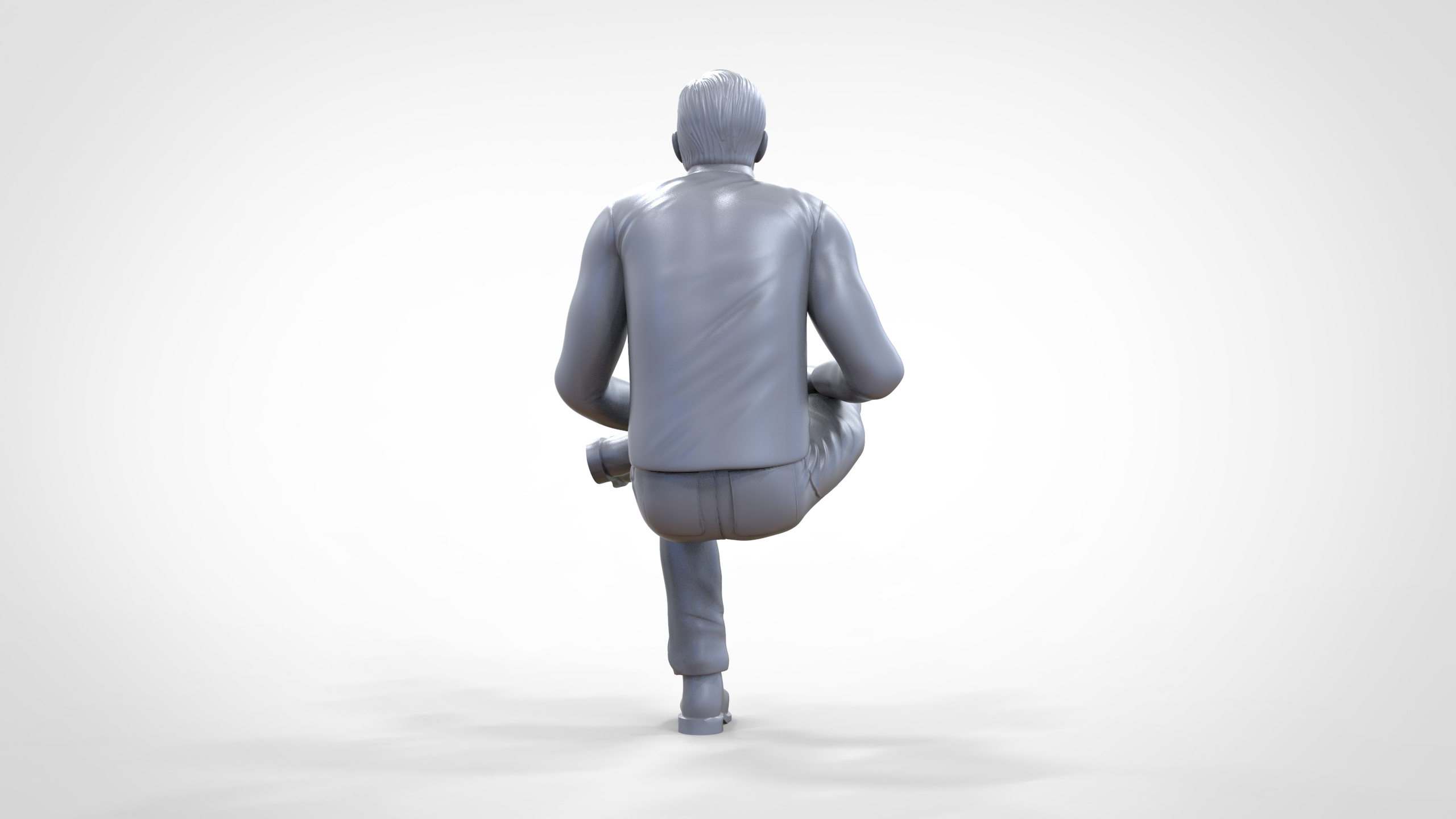 STL file N3 Sitting man waiting 👨 (OBJ and 3MF)・3D printable model to ...