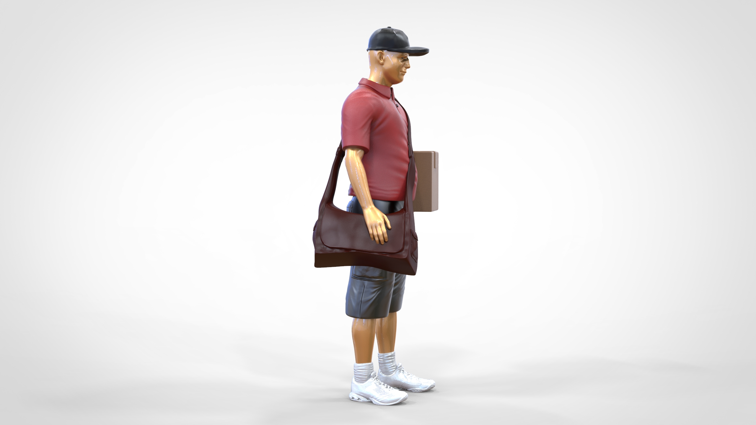 STL file N1 Postman with Box 📦 (OBJ and 3MF)・3D print design to ...