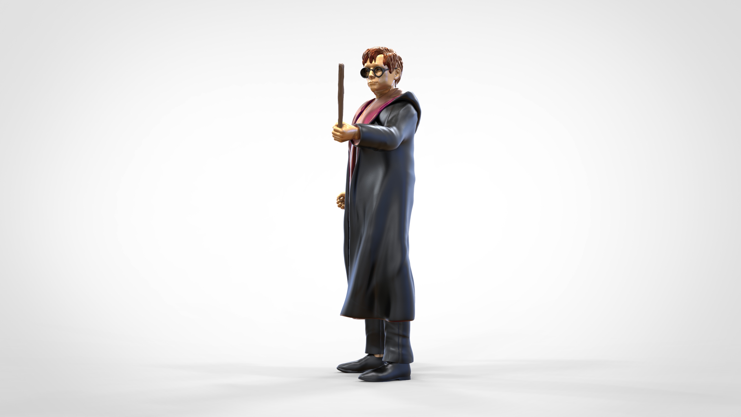 🪄 Harry Potter with his wand magic stick・ STL File for ・Cults