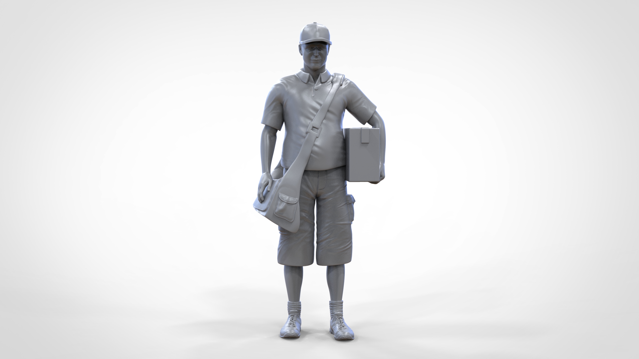STL file N1 Postman with Box 📦 (OBJ and 3MF)・3D print design to ...