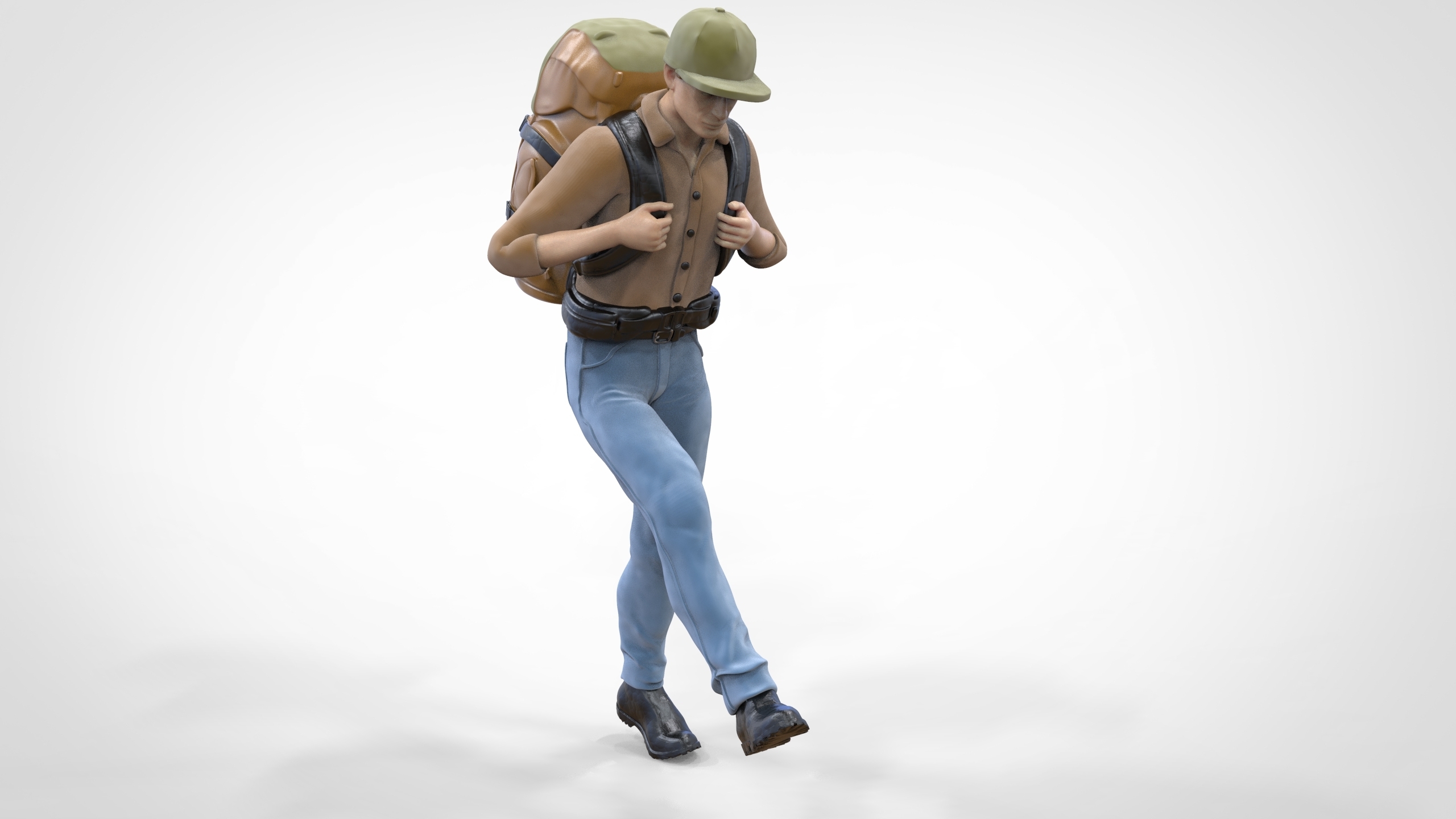 🚶 N2 Hiker 1 64 Miniature Walking and Climbing・ STL File for ・Cults