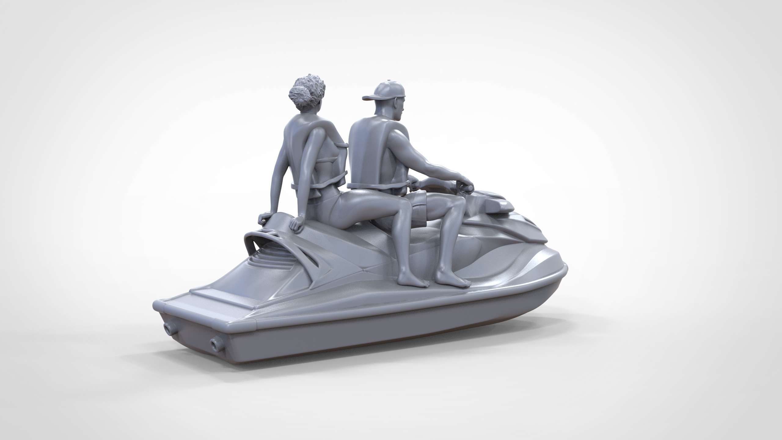 🎿 N2 Jet ski Driver Sintting・ STL File for ・Cults