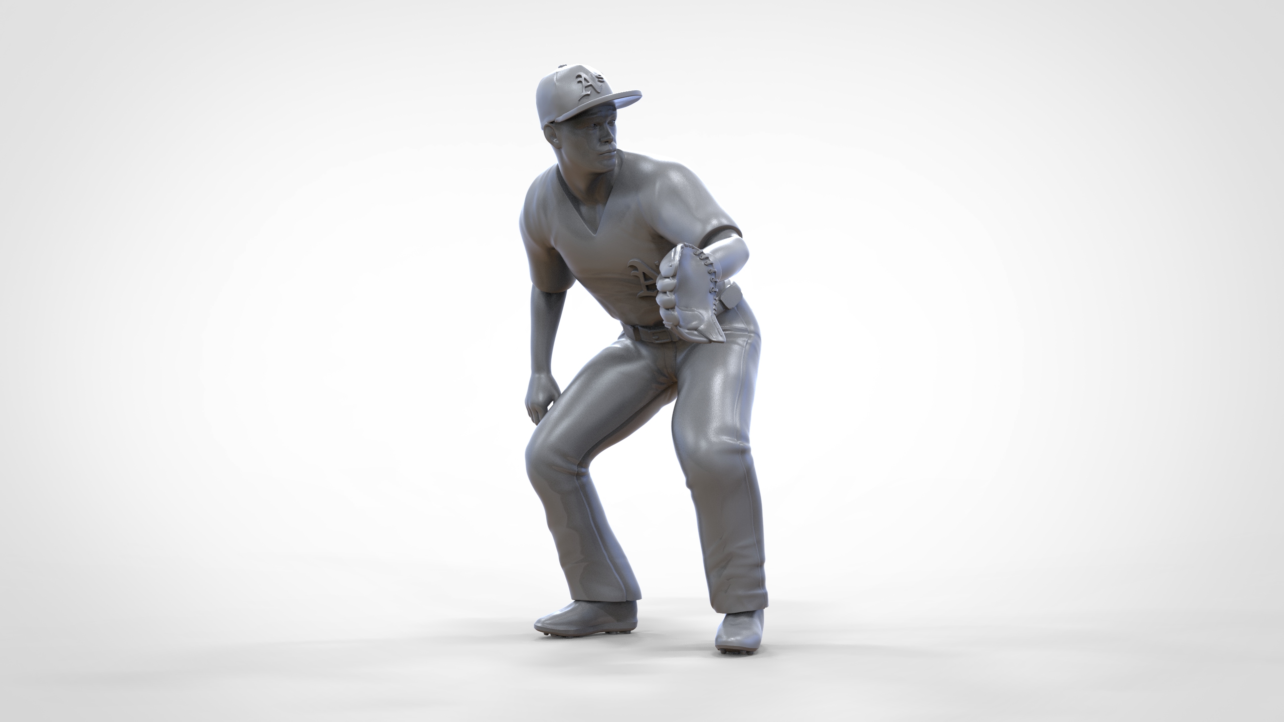 ⚾ N3 Baseball player Center fielder・ STL File for ・Cults