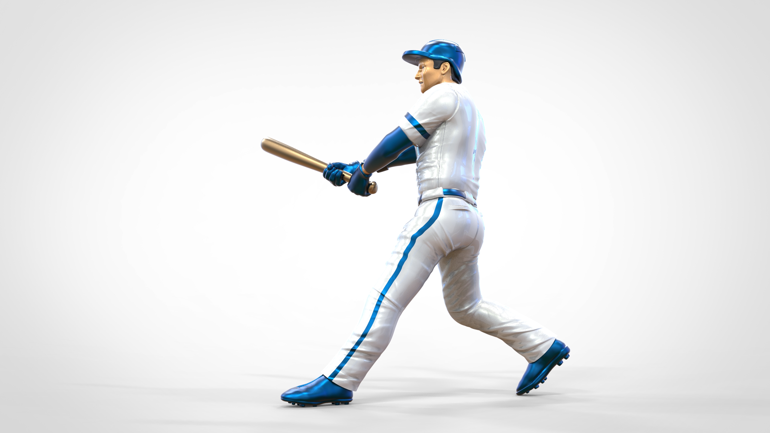 STL file N1 Baseball player Center fielder ⚾ (OBJ and 3MF)・3D printing ...