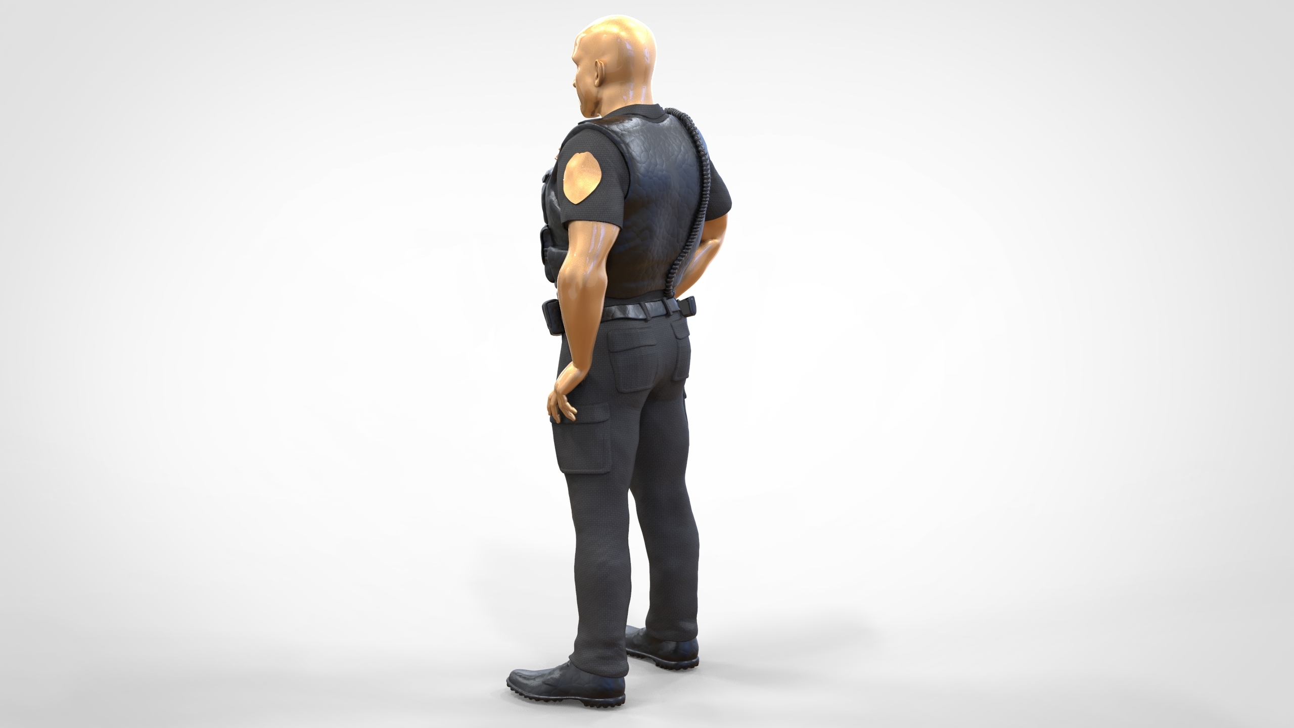 STL file N1 American Police Officer Miniature 3D print model 🚓 (OBJ and ...