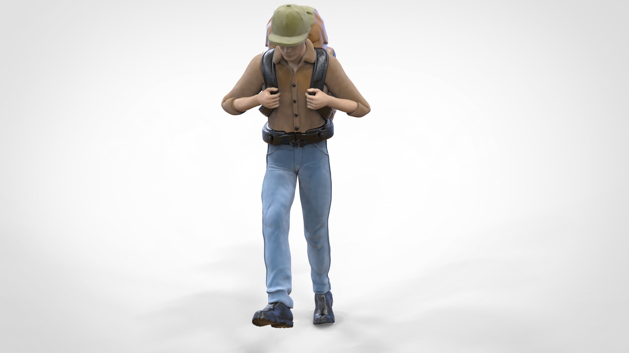 🚶 N2 Hiker 1 64 Miniature Walking and Climbing・ STL File for ・Cults