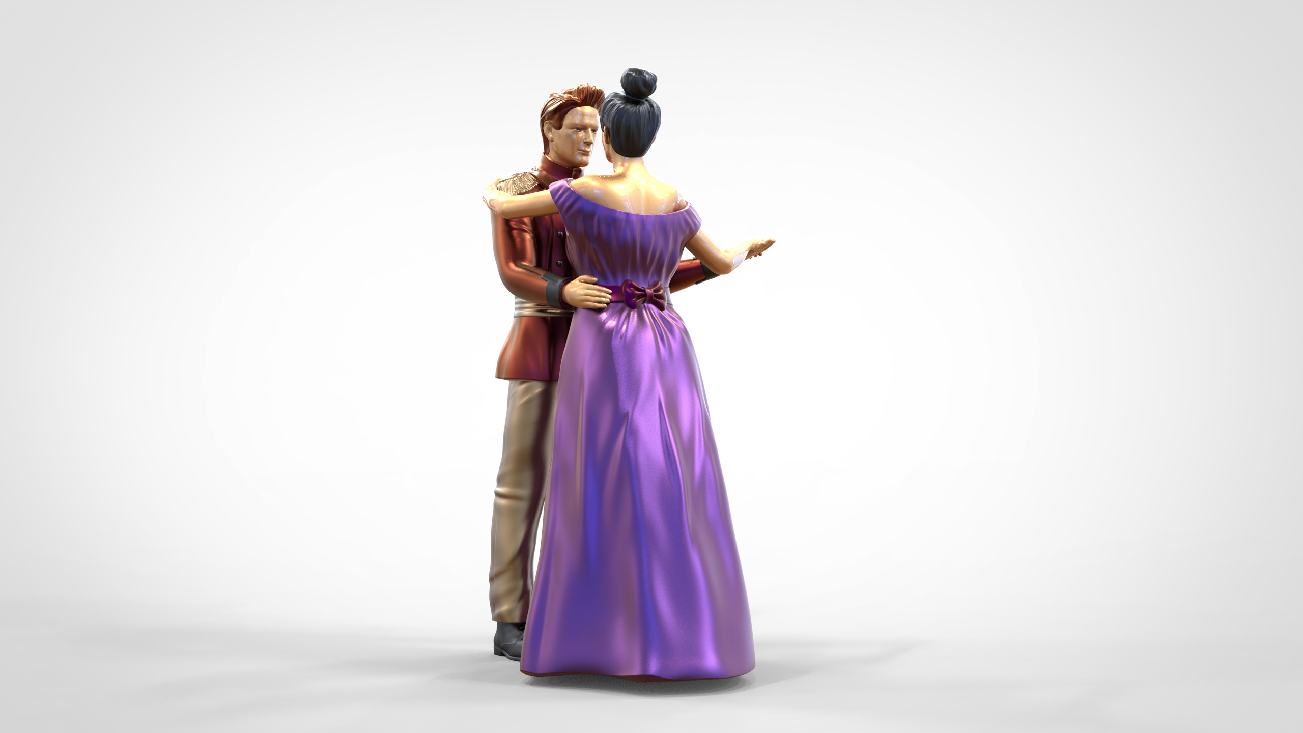 STL file Prince and Princess dancing 🤴 (OBJ and 3MF)・Model to download ...