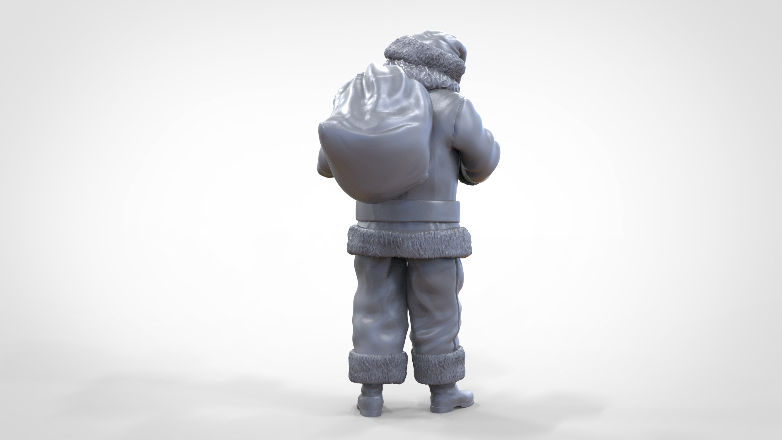 🎅 N3 Santa Claus or papa noel with bag・ STL File for ・Cults