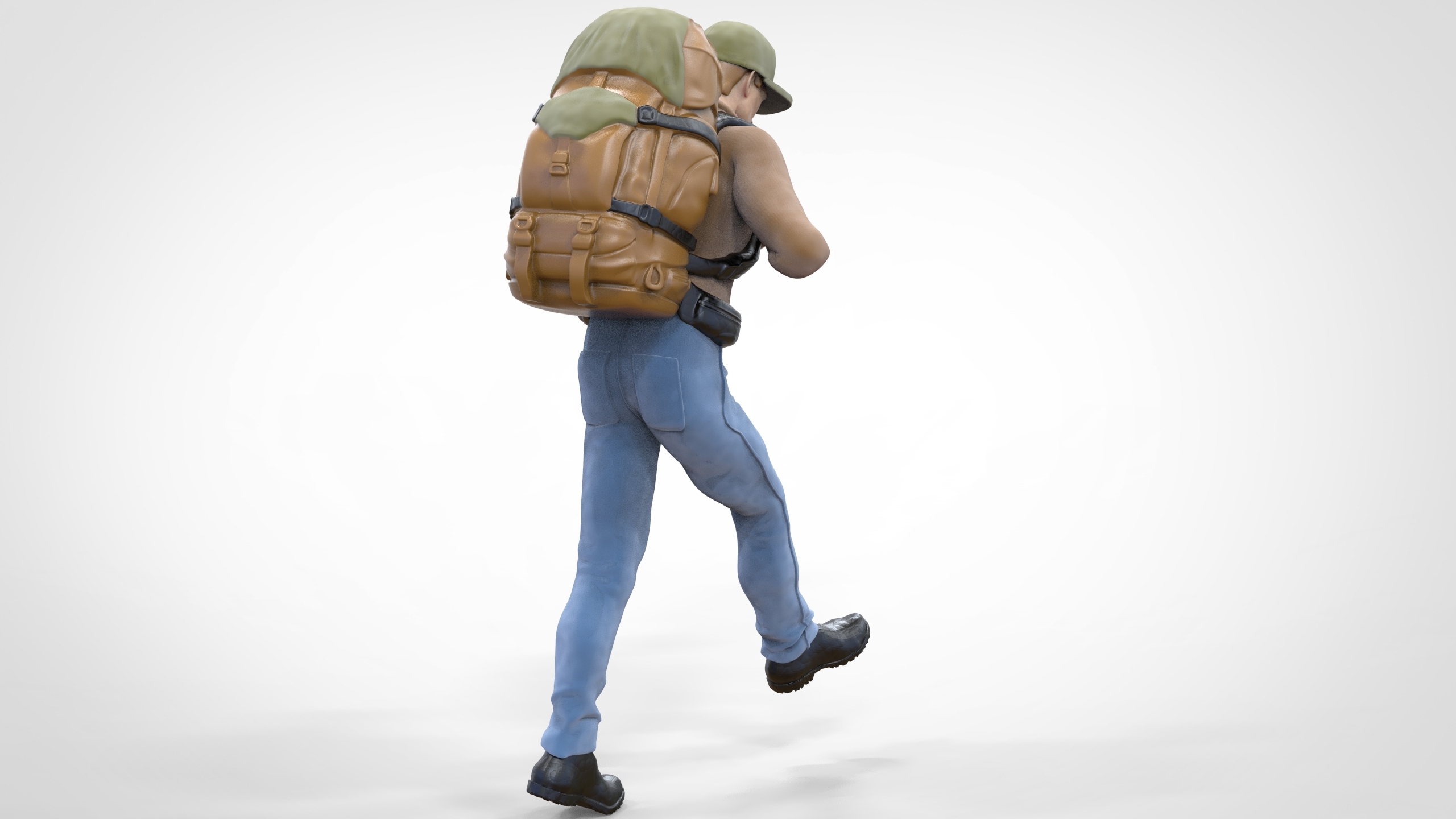 🚶 N2 Hiker 1 64 Miniature Walking and Climbing・ STL File for ・Cults