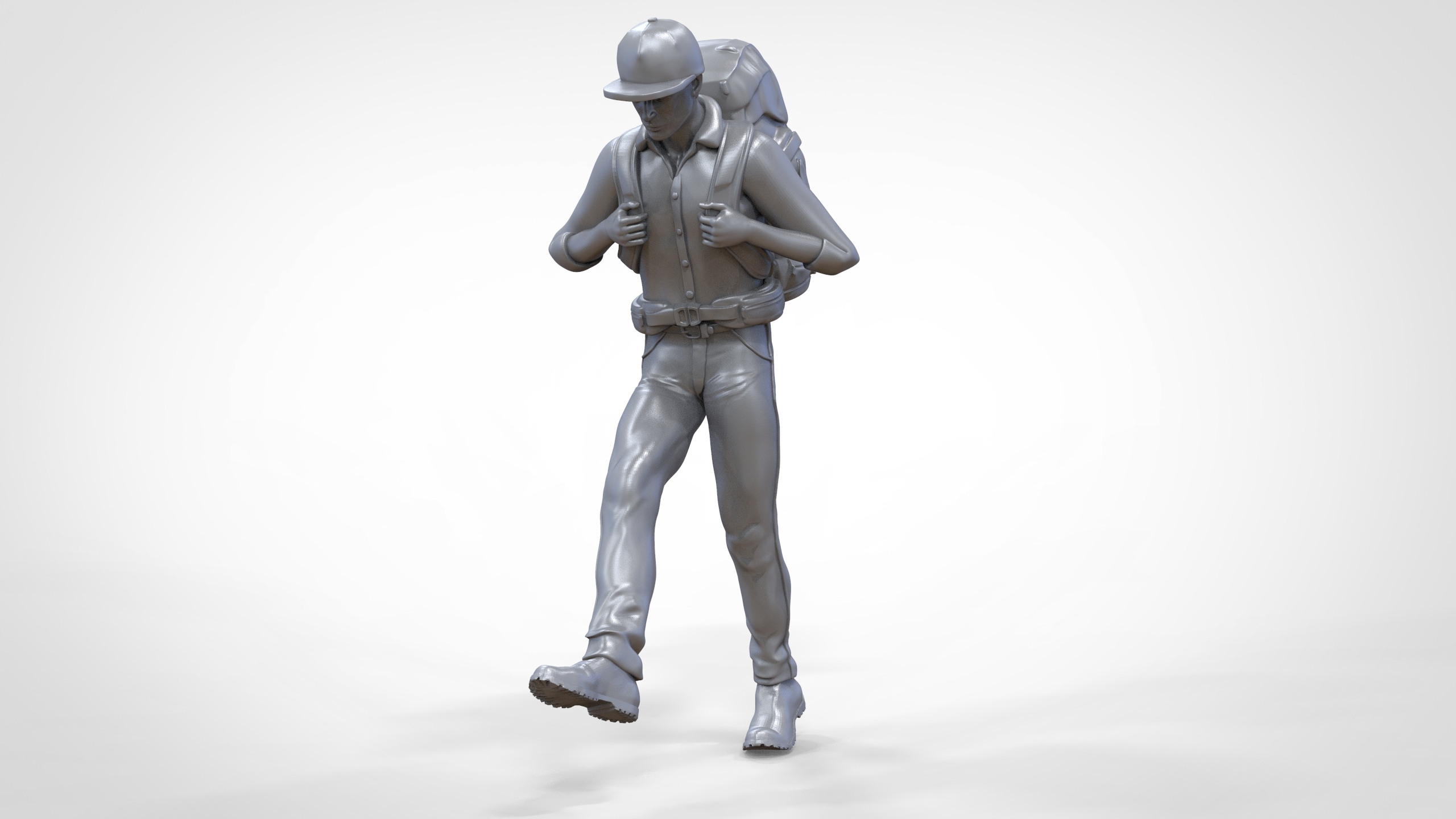 🚶 N2 Hiker 1 64 Miniature Walking and Climbing・ STL File for ・Cults