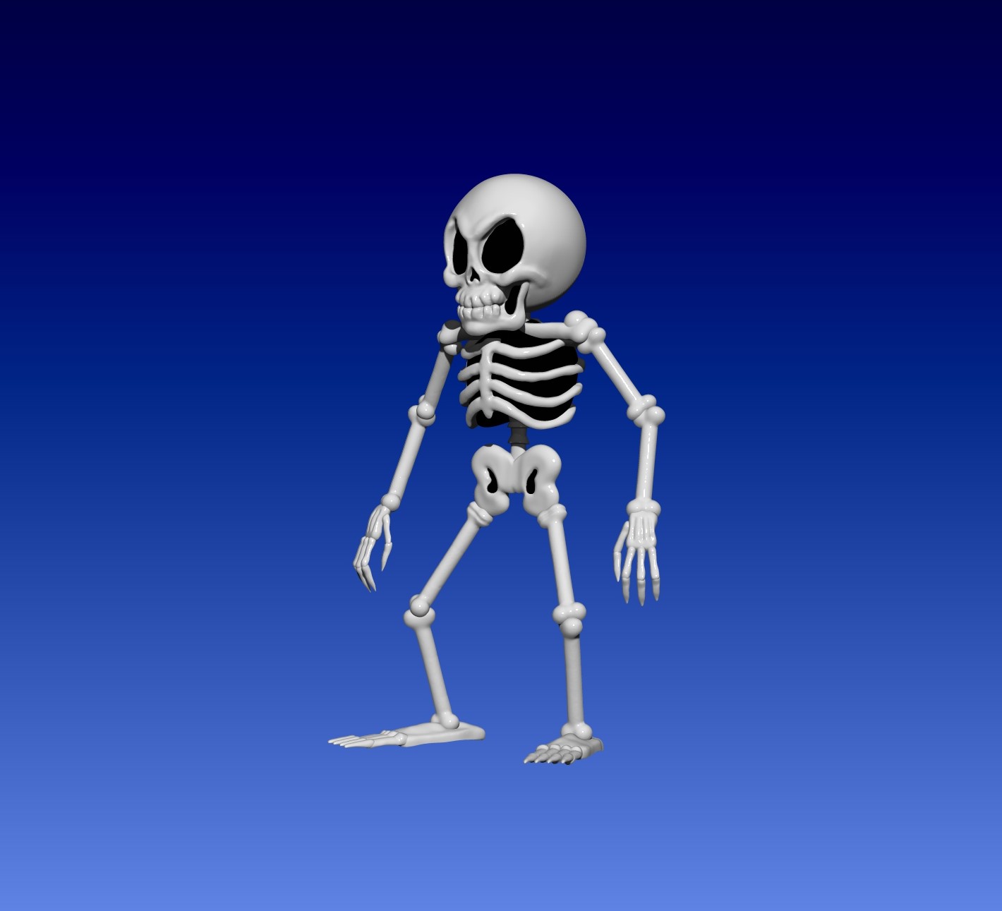 STL file Skeleton from Cuphead 💀 ・Model to download and 3D print・Cults