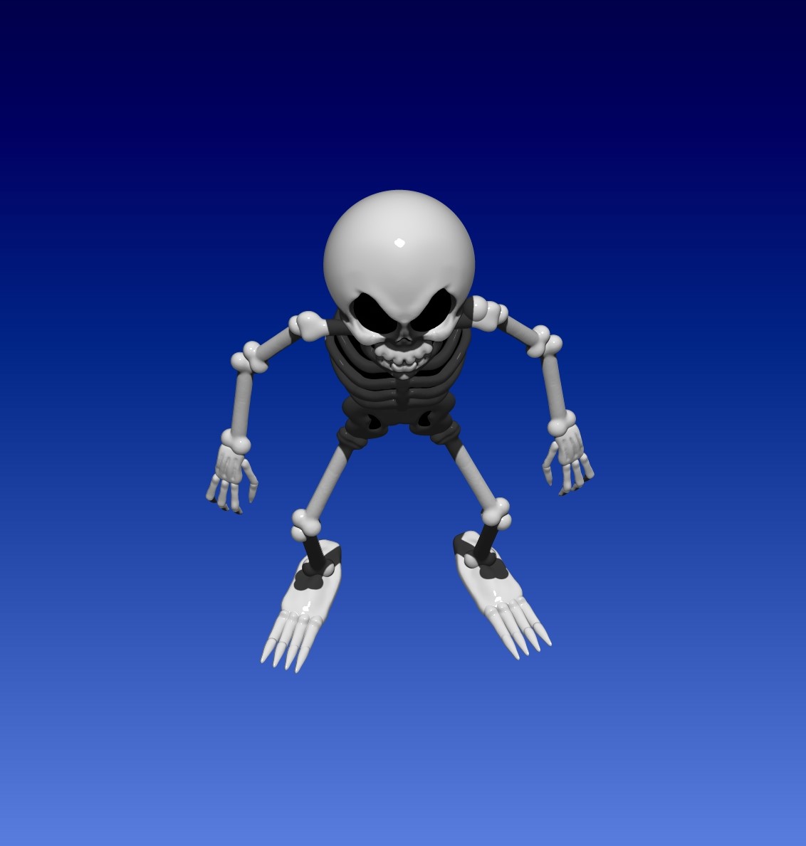 STL file Skeleton from Cuphead 💀 ・Model to download and 3D print・Cults