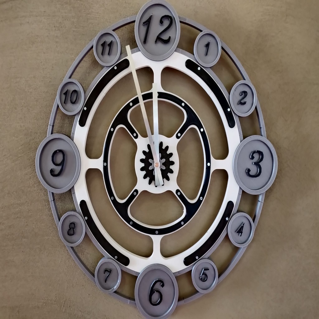 Free STL file Wall Clock (Ø 500mm) 🕰️ ・3D printer model to download・Cults