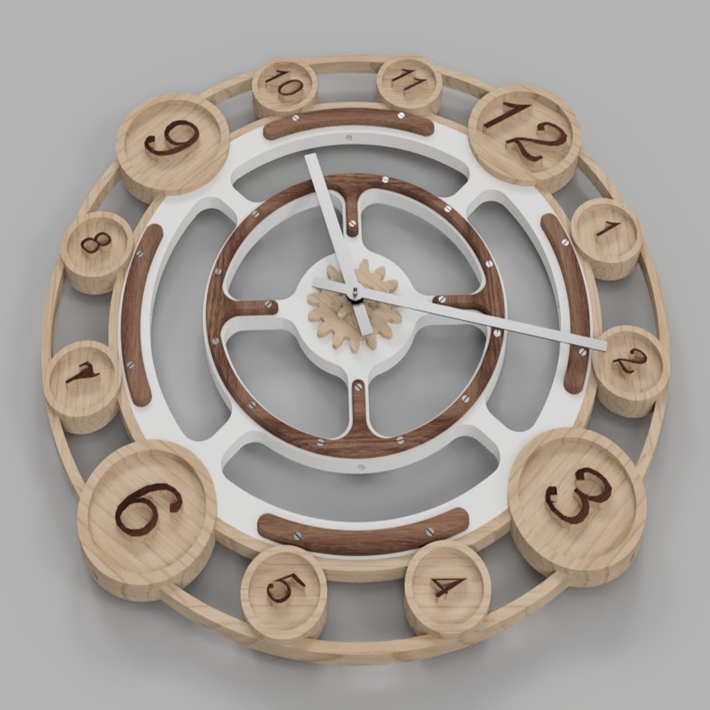 Free STL file Wall Clock (Ø 500mm) 🕰️ ・3D printer model to download・Cults