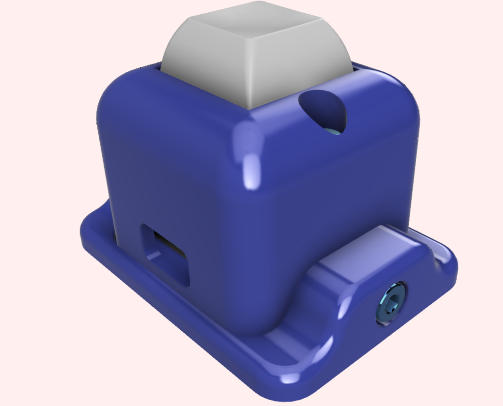 Arquivo grátis STL Teclado OneButton para el laboratorio de ...