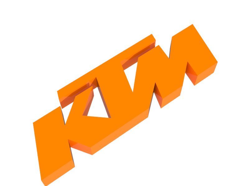 OBJ file KTM logo 📱 ・Design to download and 3D print・Cults