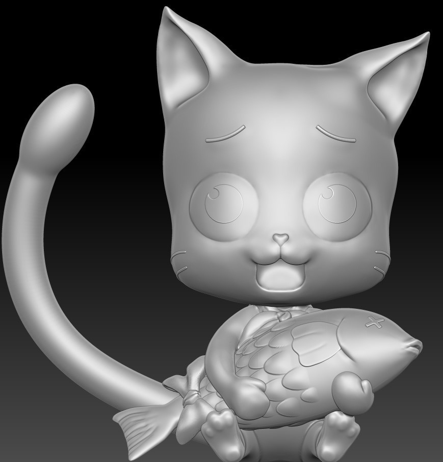 🧚 Happy Fairy Tail・ STL File for 3D printing・Cults
