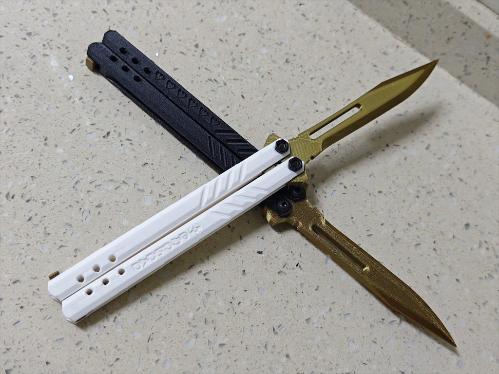 🔪 Balisong (cyberpunk style with Arasaka logo)・Free 3D File for ・Cults