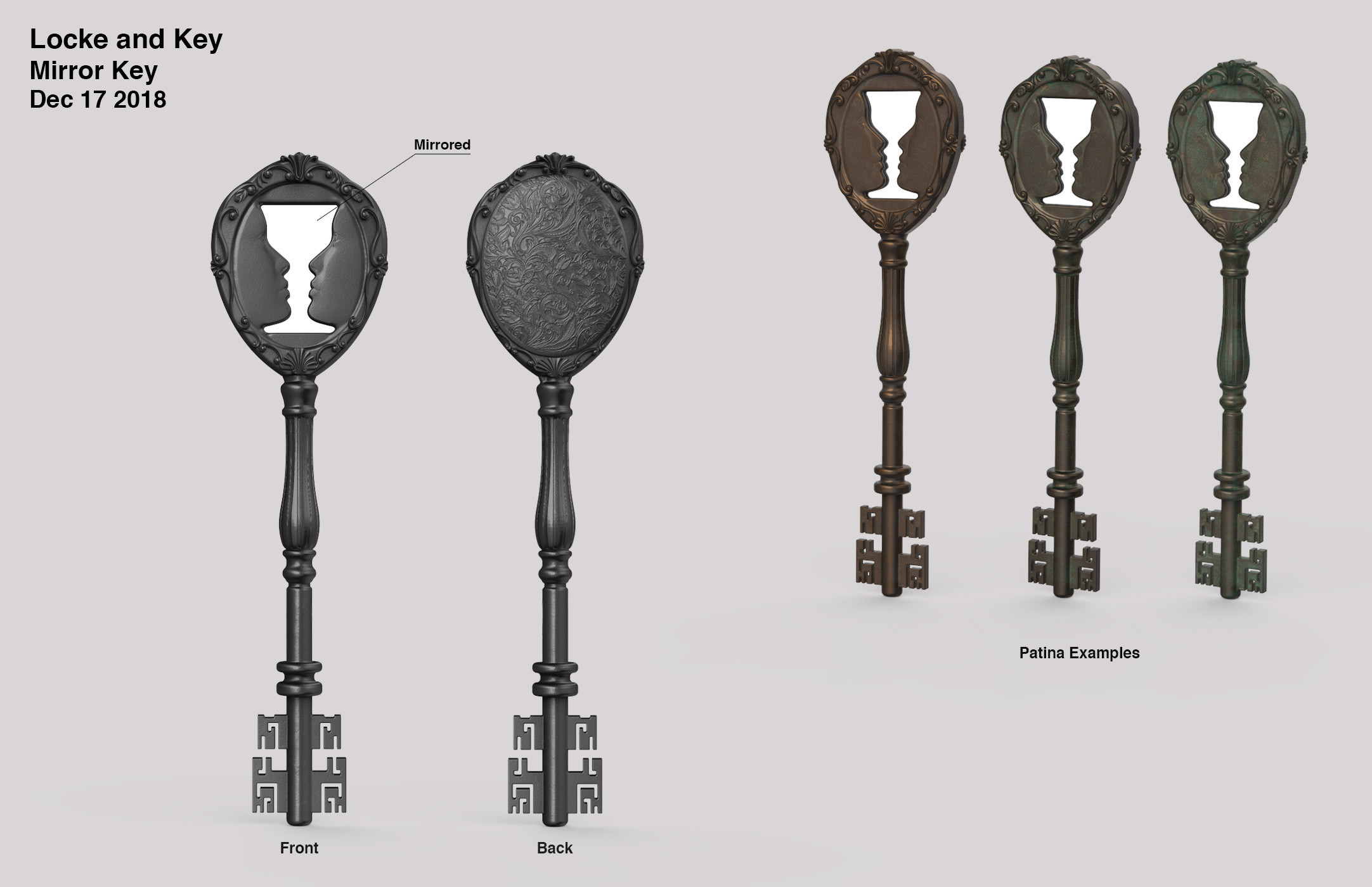 🪞 Mirror key・Free STL File for ・Cults