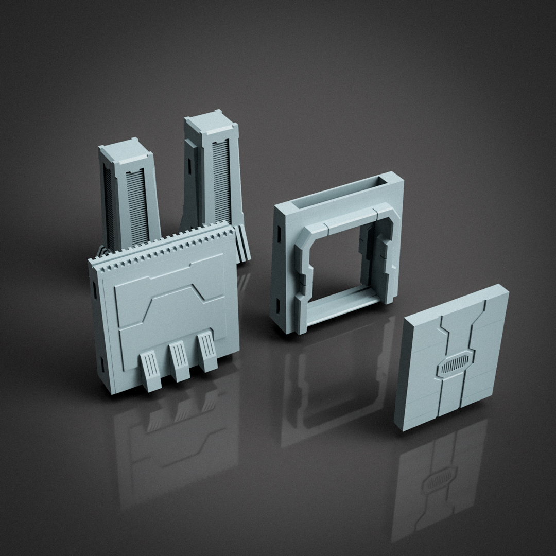 STL file Modular wall for Tabletop and dioramas 🎲 ・3D printable model ...