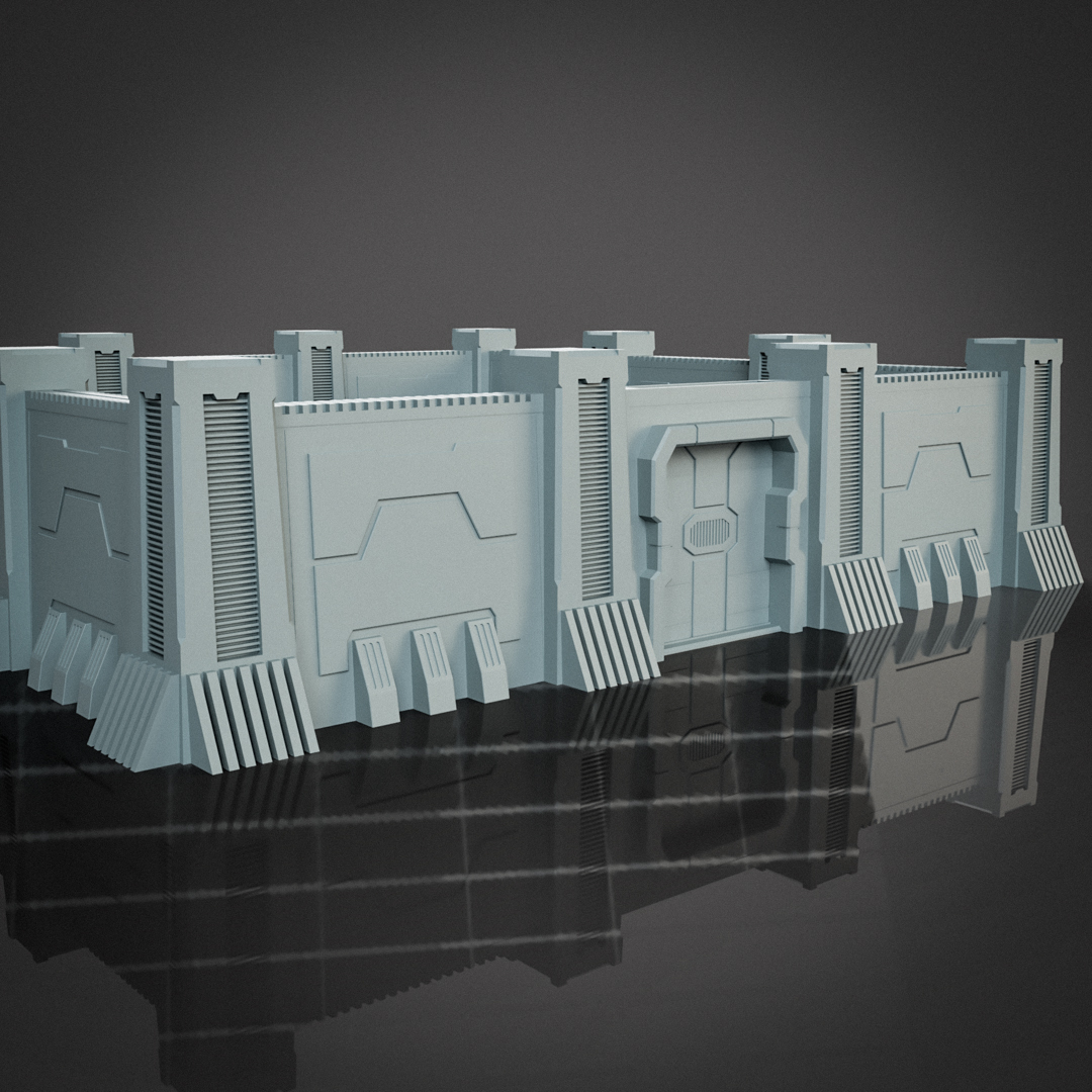 STL file Modular wall for Tabletop and dioramas 🎲 ・3D printable model ...