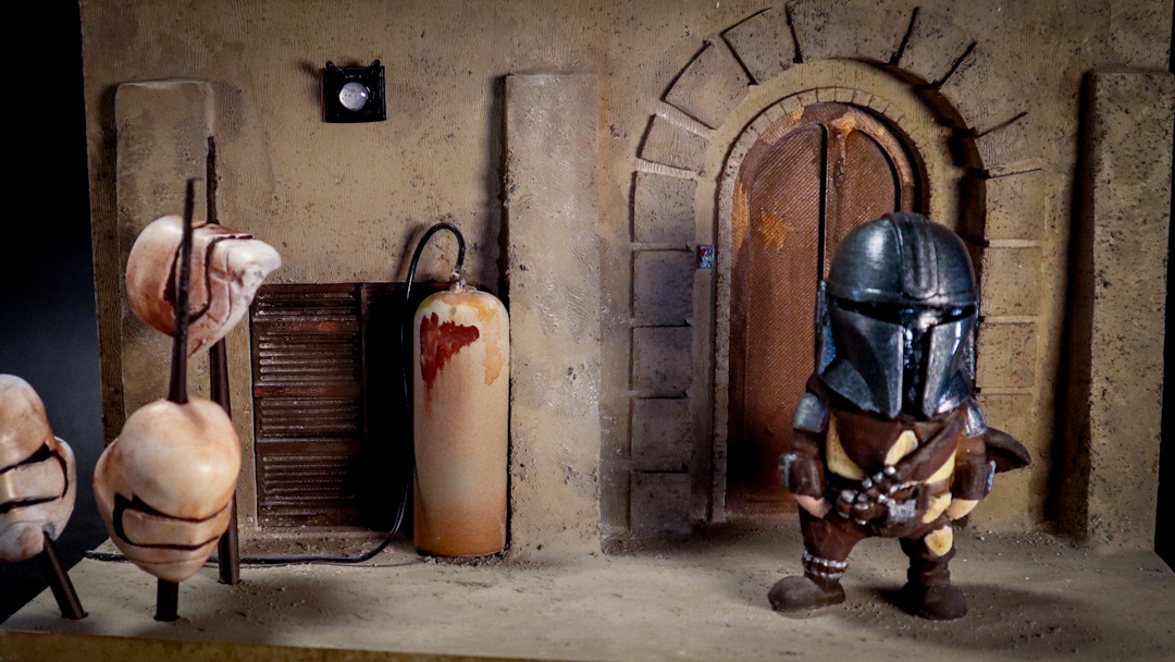 STL file This is the way Diorama for Wekster Mini - Mini's not included ...