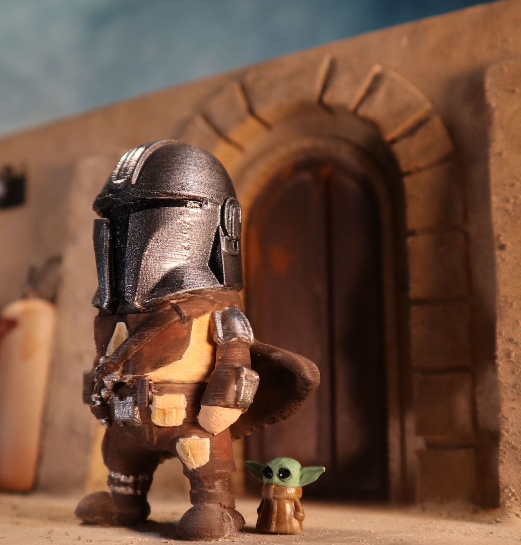 STL file This is the way Diorama for Wekster Mini - Mini's not included ...