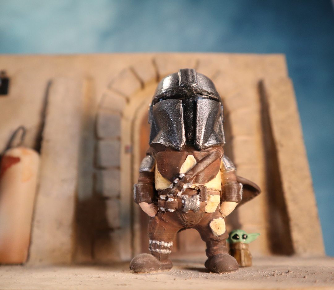 STL file This is the way Diorama for Wekster Mini - Mini's not included ...