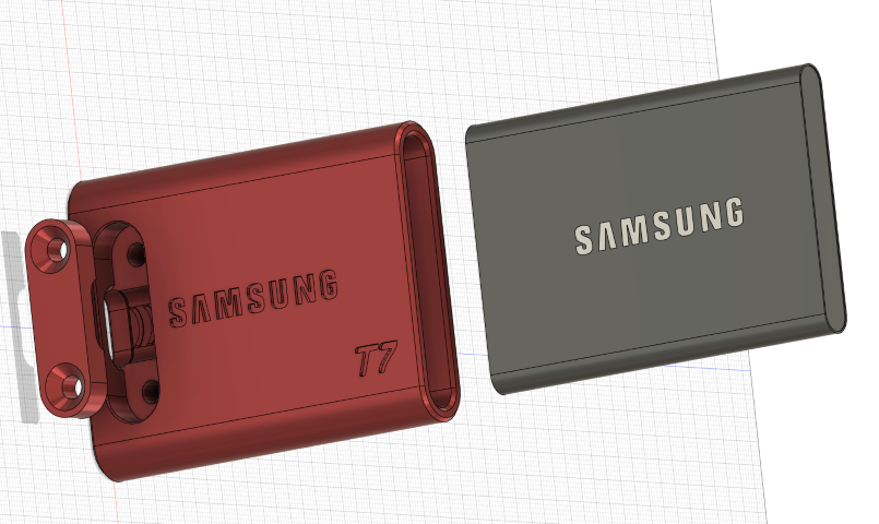 3D-Datei RamjetX - Samsung SSD T7 Dock Halterung - Hot Swap Dock ...