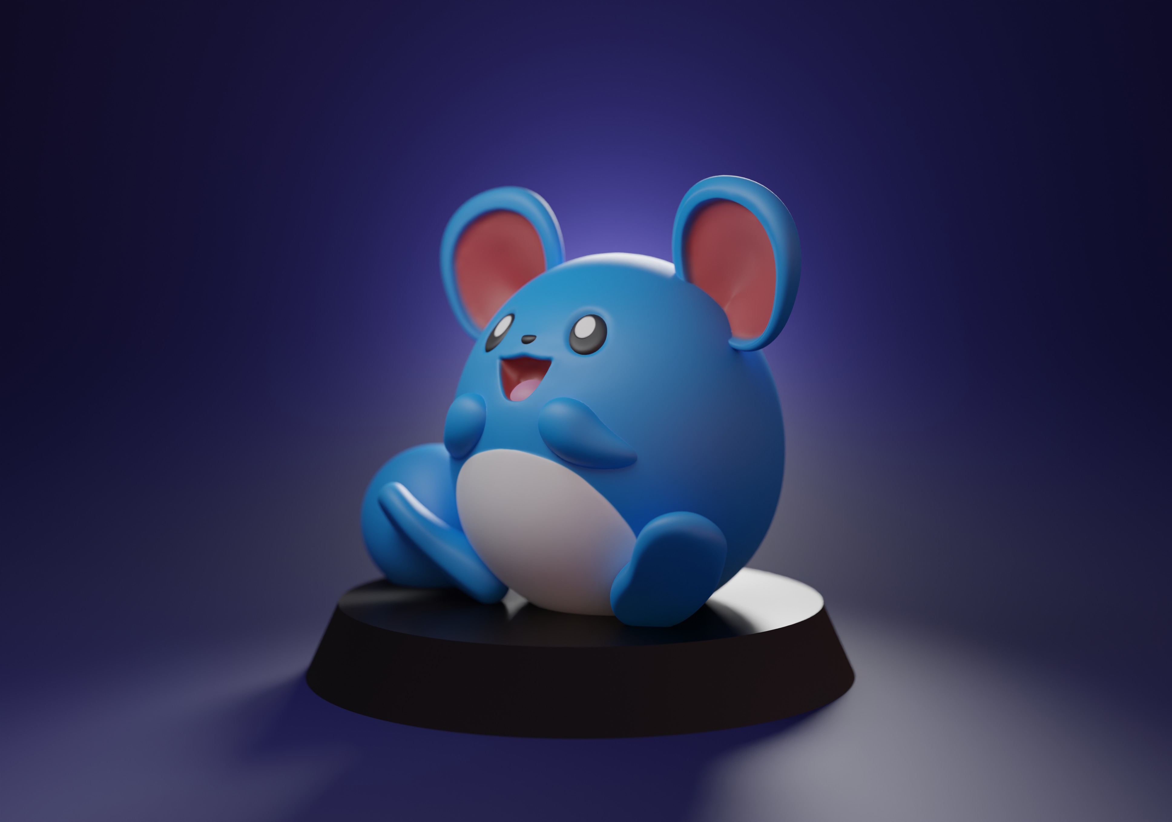 STL file MARILL - 3D printable Pokemon 🐉 (OBJ)・3D printer model to ...