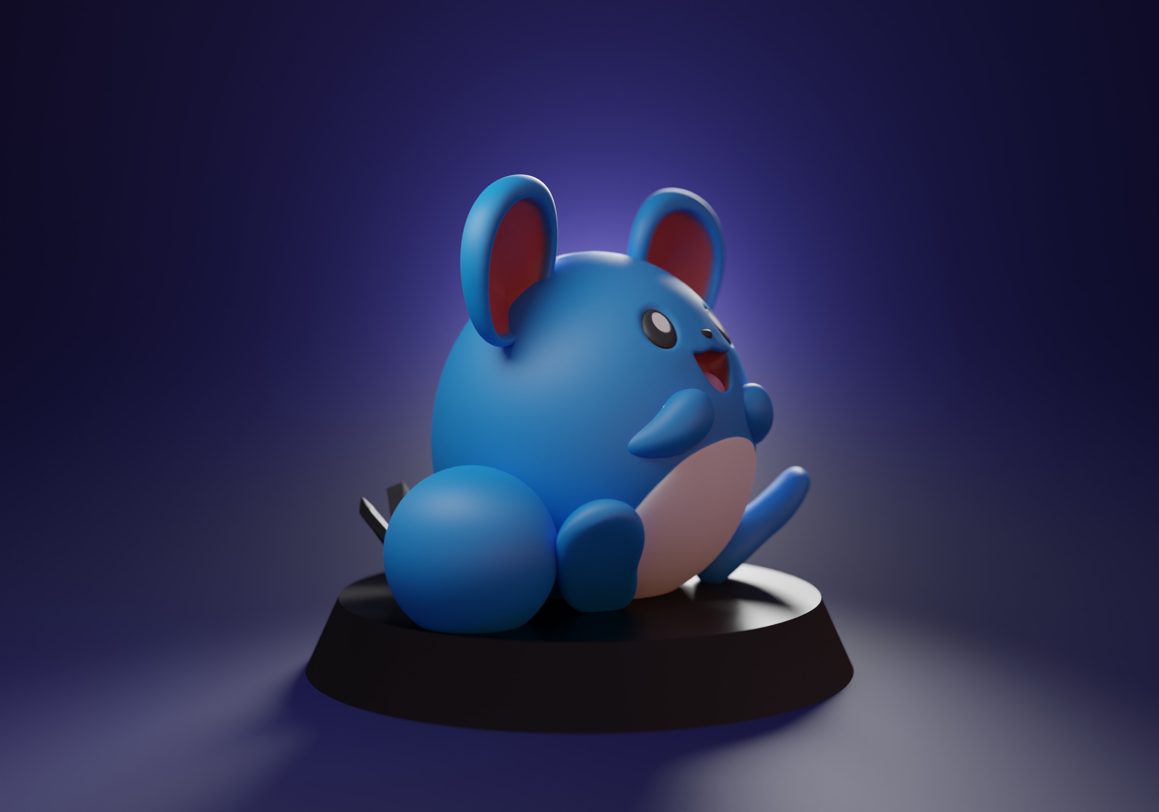 STL file MARILL - 3D printable Pokemon 🐉 (OBJ)・3D printer model to ...