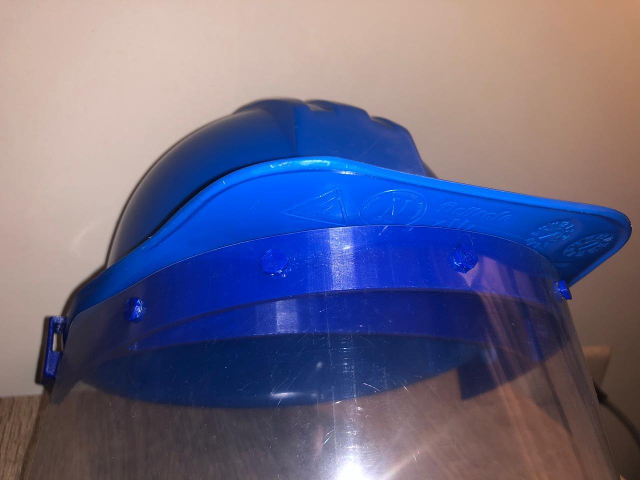 Archivo STL face shield adaptor security helmet 🛡️ ・Modelo para ...