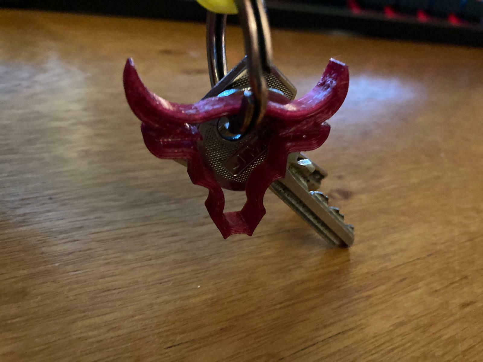 STL file Bull Keychain - The rock project 🐂 ・Model to download and 3D ...