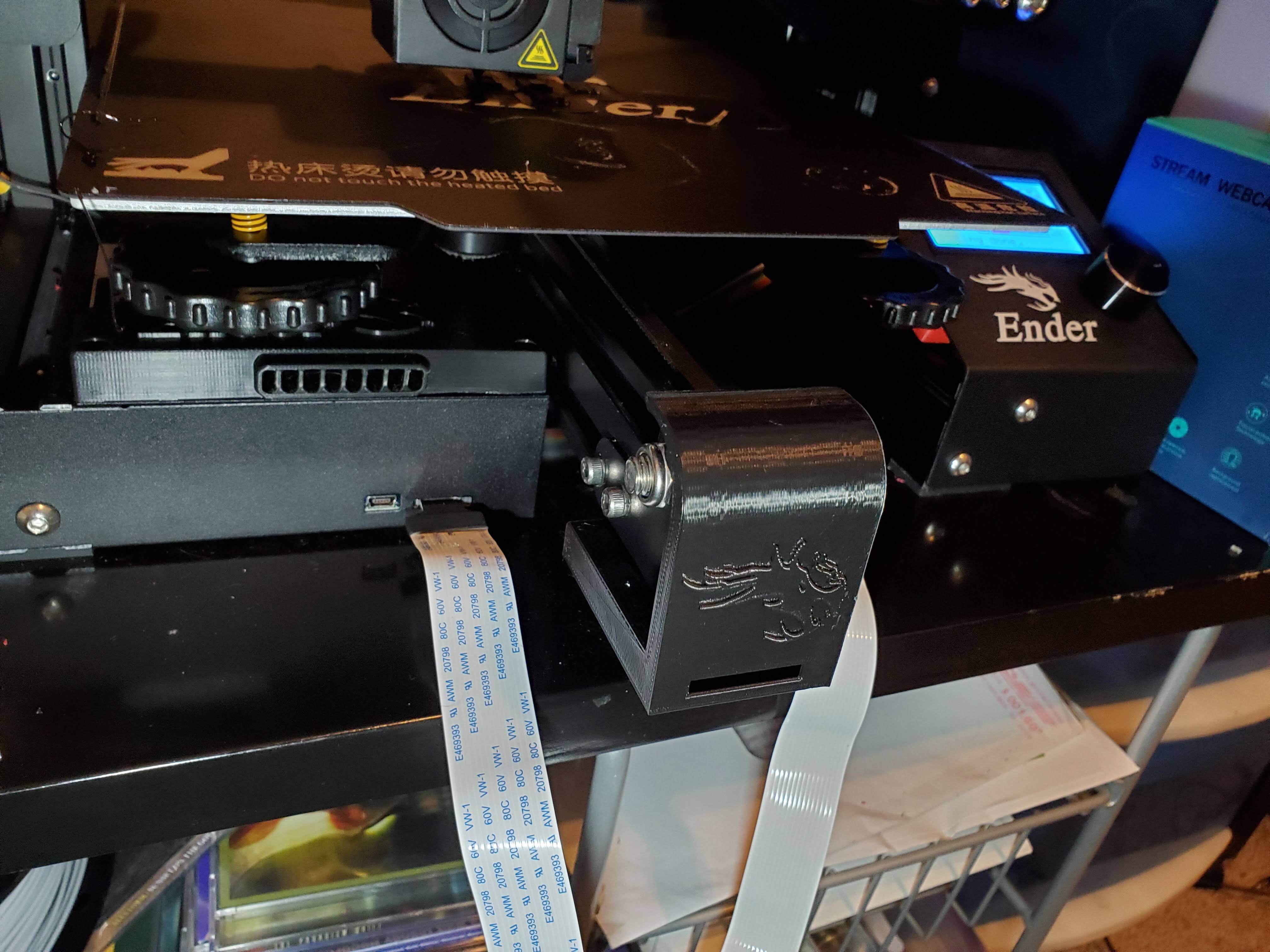 Работа Creality Ender 3 SD Card Mount (and Y-axis Pulley Cover) с ...