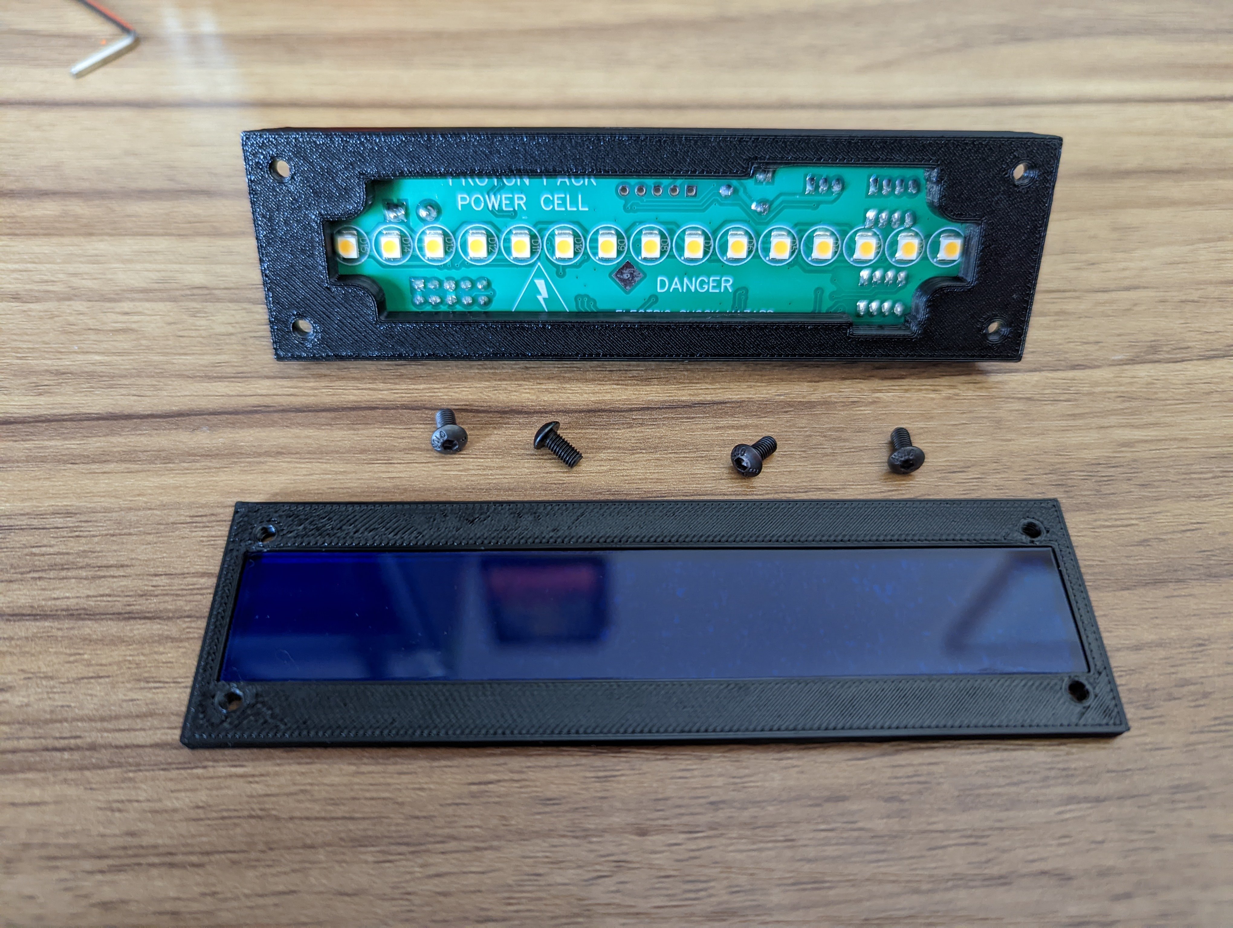 3D printable Proton Pack Power Cell Frame - GB Fans Pack Lights Power ...