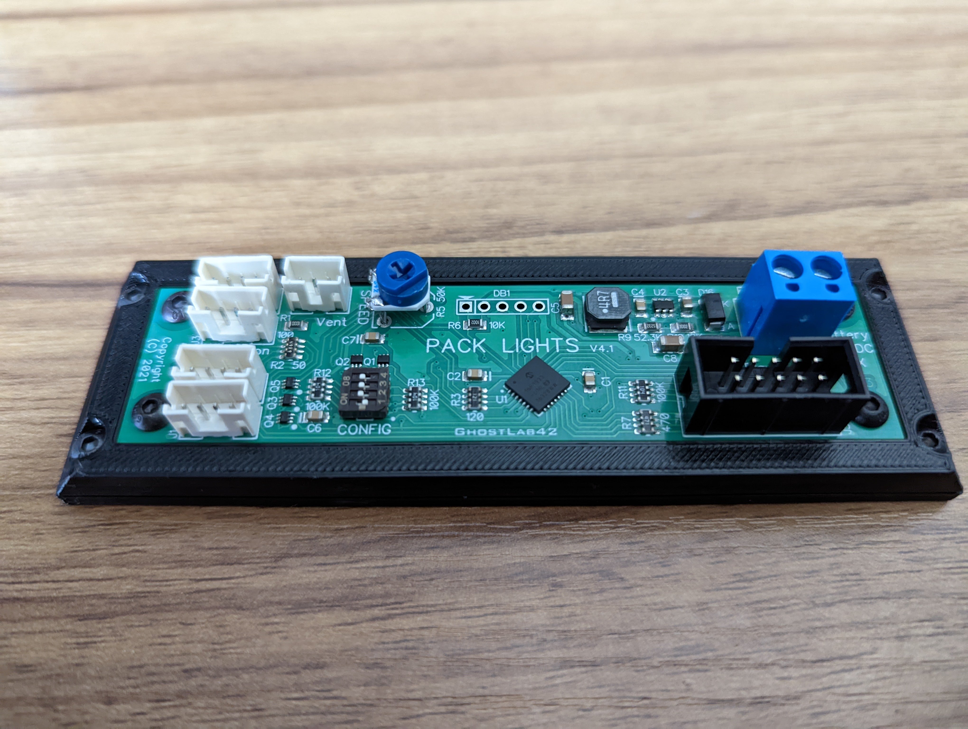 3D printable Proton Pack Power Cell Frame - GB Fans Pack Lights Power ...