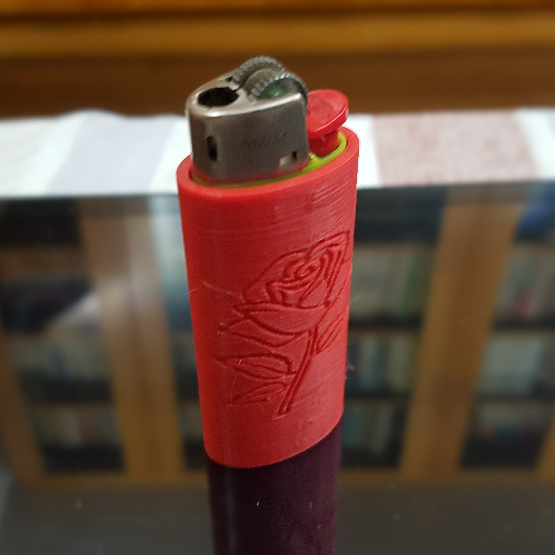 🧢 Bic lighter cap - rose・Free STL File for ・Cults
