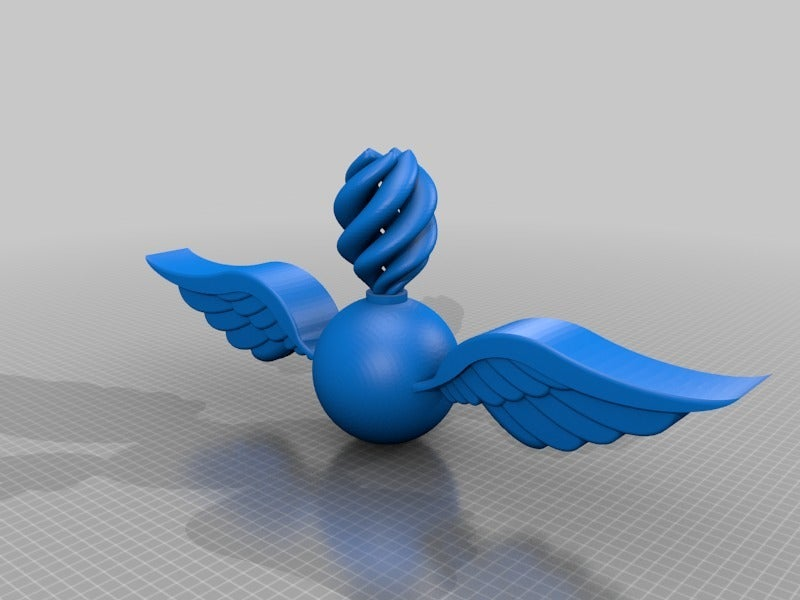 Free OBJ file Aviation Ordnanceman (AO) Rating Symbol 🗿 ・3D printing ...