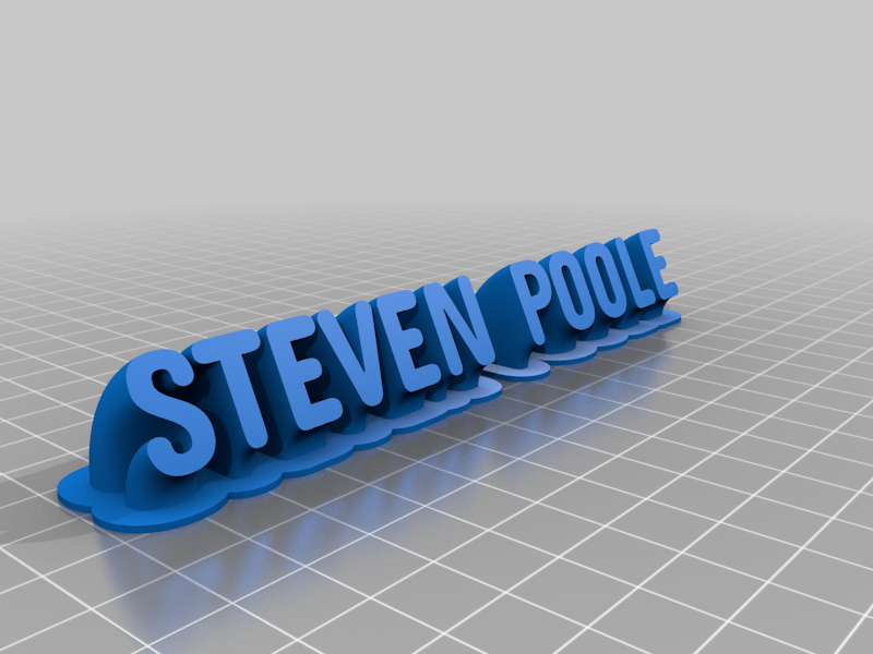 Free 3D file line name plate (text) 🏢・3D printable model to download・Cults