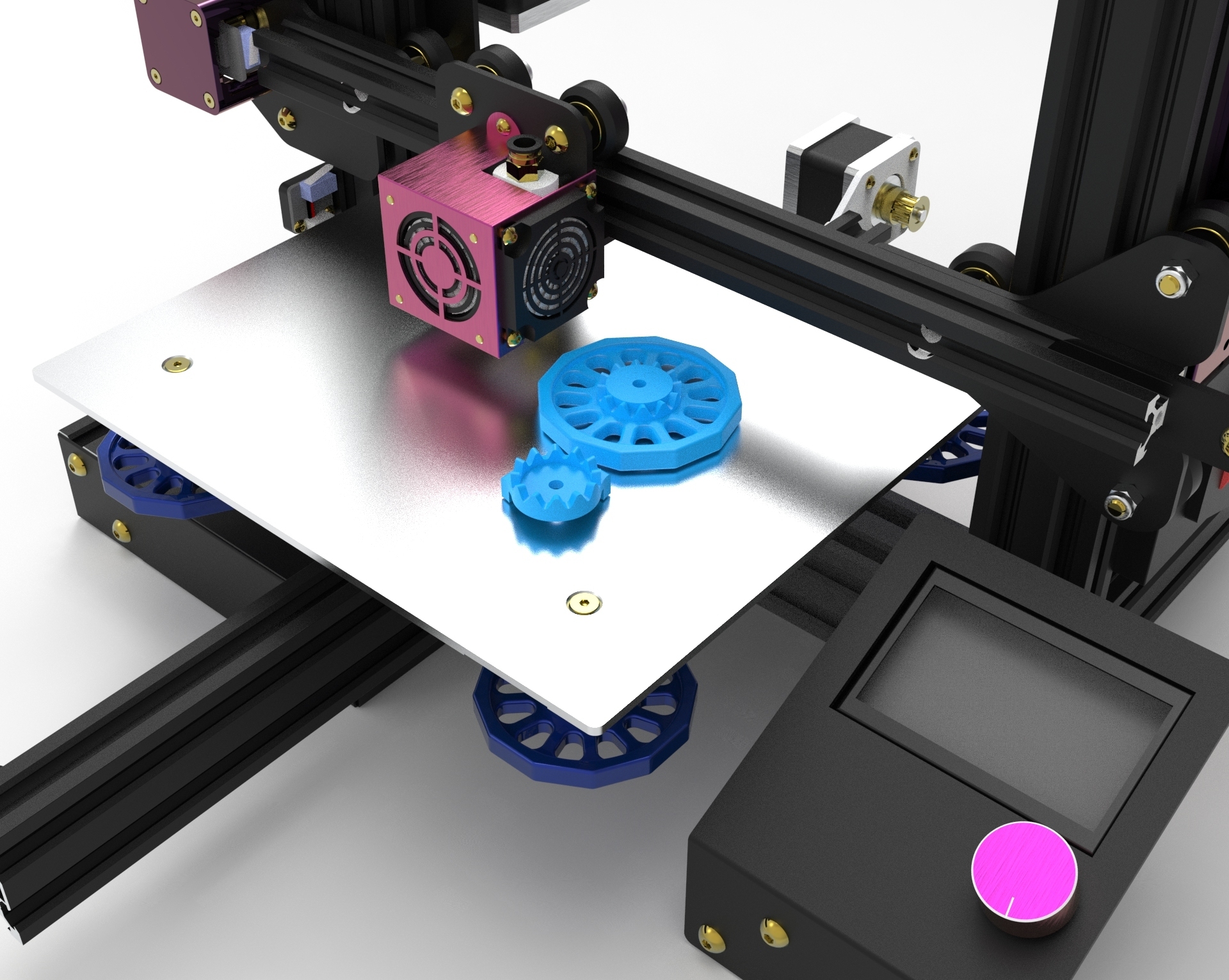 🛏️ ENDER 3, BED PRECISION LEVEL, ENDER 3 PRO・ STL File for ・Cults