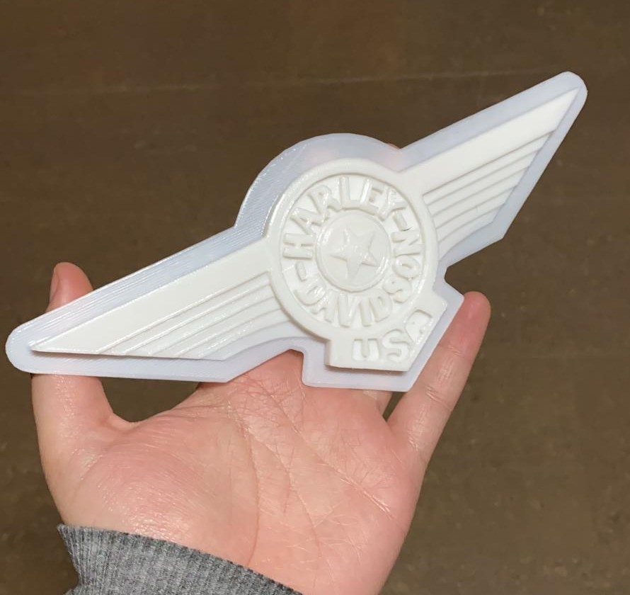 🏍️ Harley Davidson Fat Boy logo・ 3D File for ・Cults