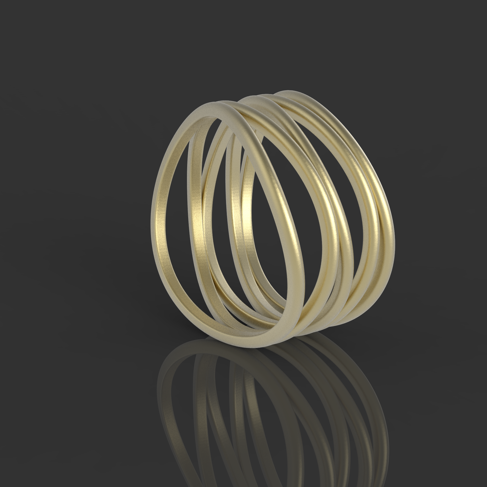 STL file 5 hoops ring 💍 (OBJ)・3D print design to download・Cults