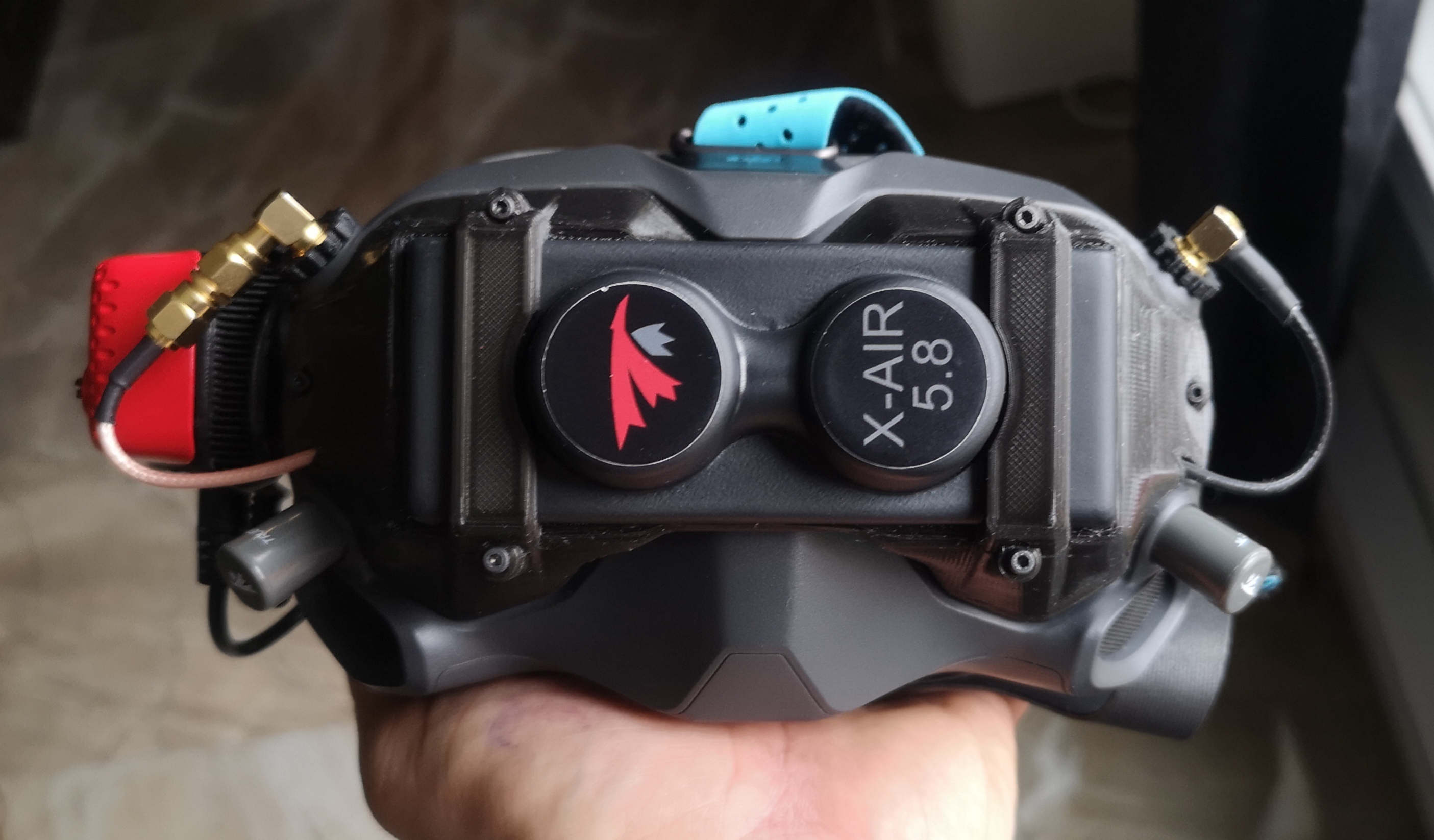 Archivo STL gratuito DJI FPV Goggles X-Air Faceplate integration 🥽 ...