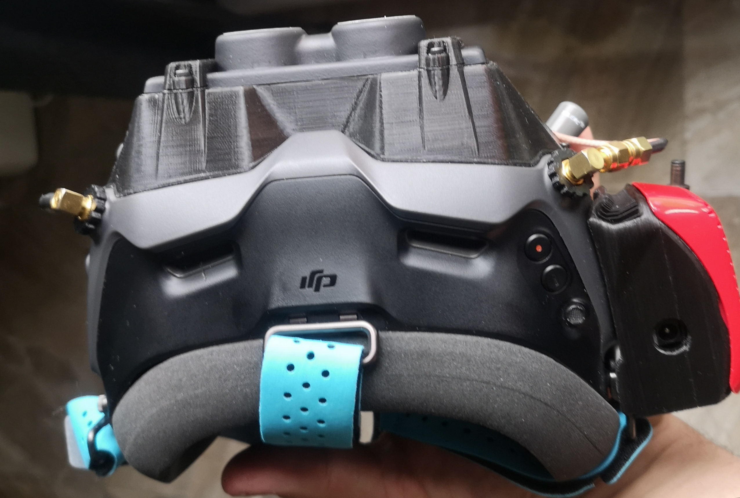 Archivo STL gratuito DJI FPV Goggles X-Air Faceplate integration 🥽 ...