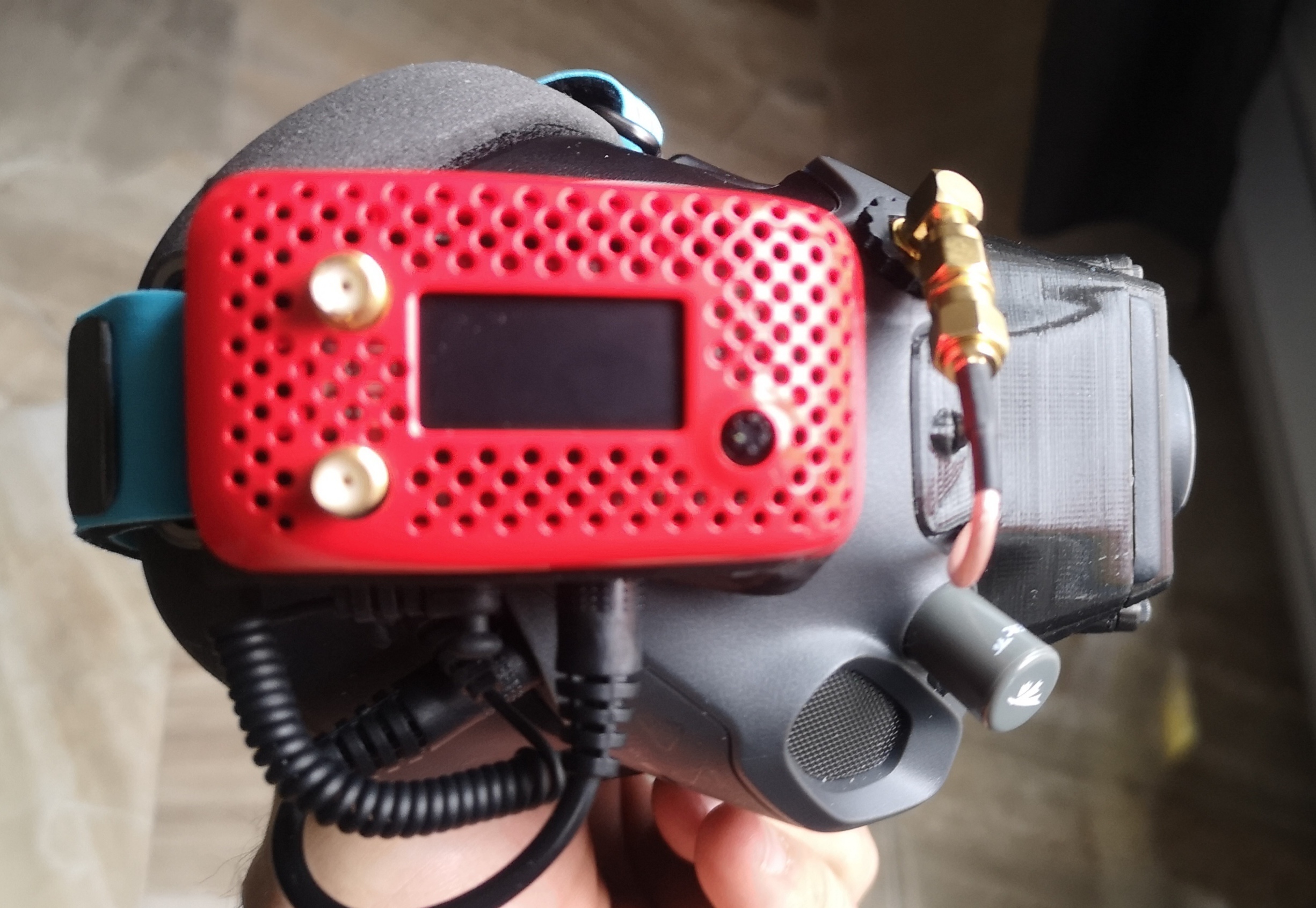 Archivo STL gratuito DJI FPV Goggles X-Air Faceplate integration 🥽 ...