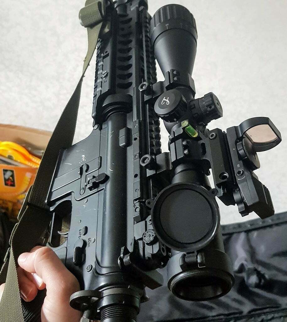 Free STL file Scope Ring with Mini Picatinny Rail (For 1inch tube) 💍 ...