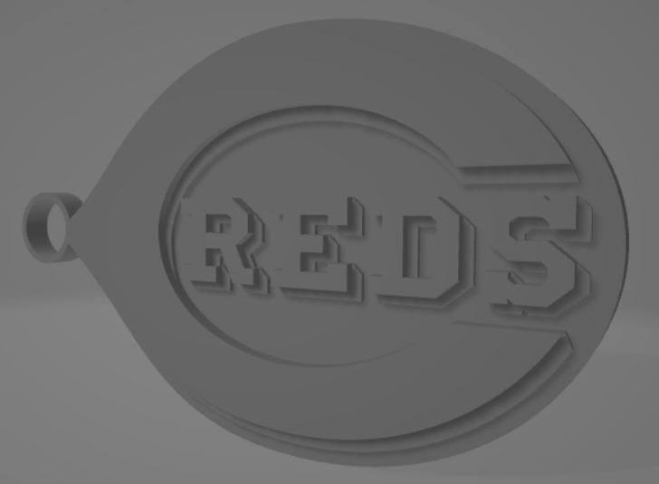 🗝️ Cincinnati Reds keychain・Archivo STL para ・Cults