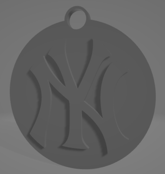 STL file New York Yankees keychain 🆕 ・3D printable design to download・Cults